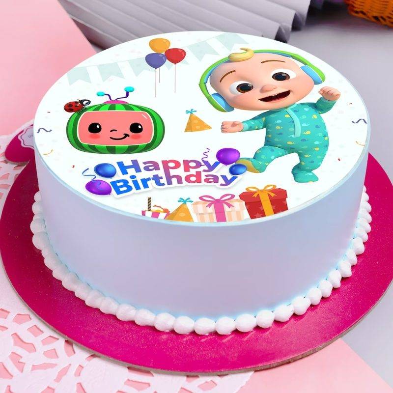Cocomelon Cartoon Delicious Cake
