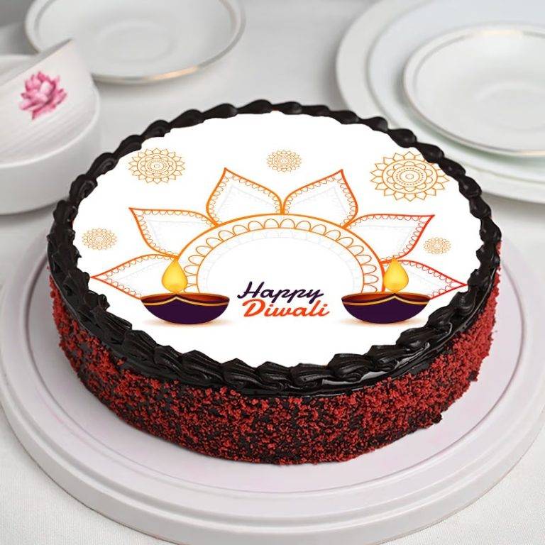 Velvety & Chocolaty Diwali Special Cake